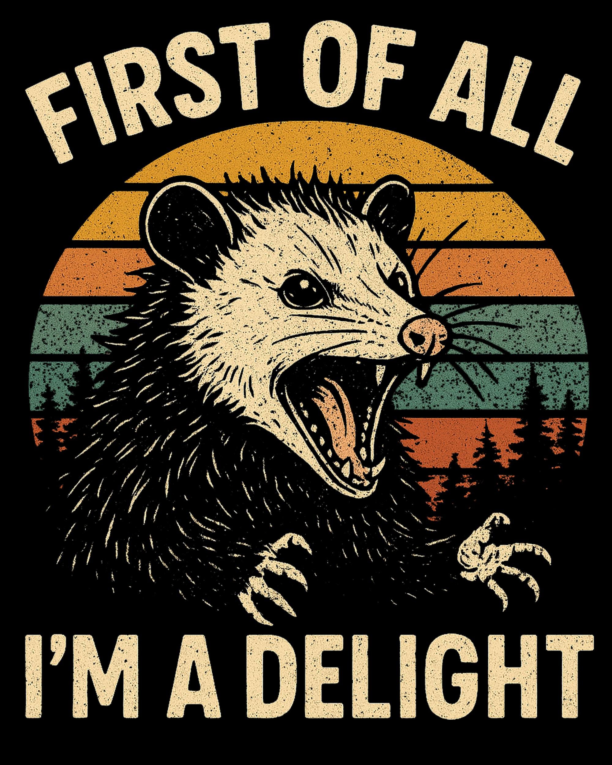 Funny Opossum Png, Angry Opossum Png, First of All I'm A Delight ...
