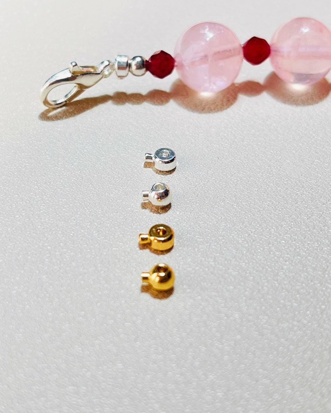 18K Gold-plated Crimp Bead, Sterling Silver Crimp End, Jewelry Findings ...