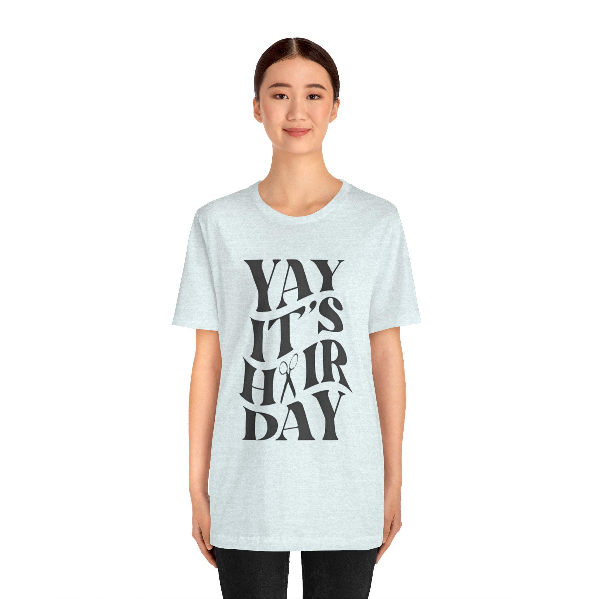 YAY It’s Hair Day Shirt | Cute Hairdresser T-shirt | Retro Stylist Tee ...
