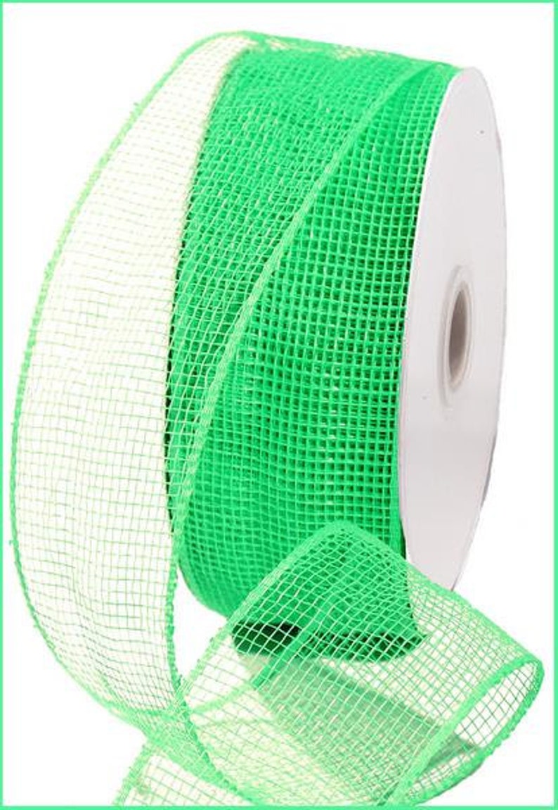 2.5 Inch Lime Green Deco Mesh Roll R2200068 Deco Mesh | Etsy