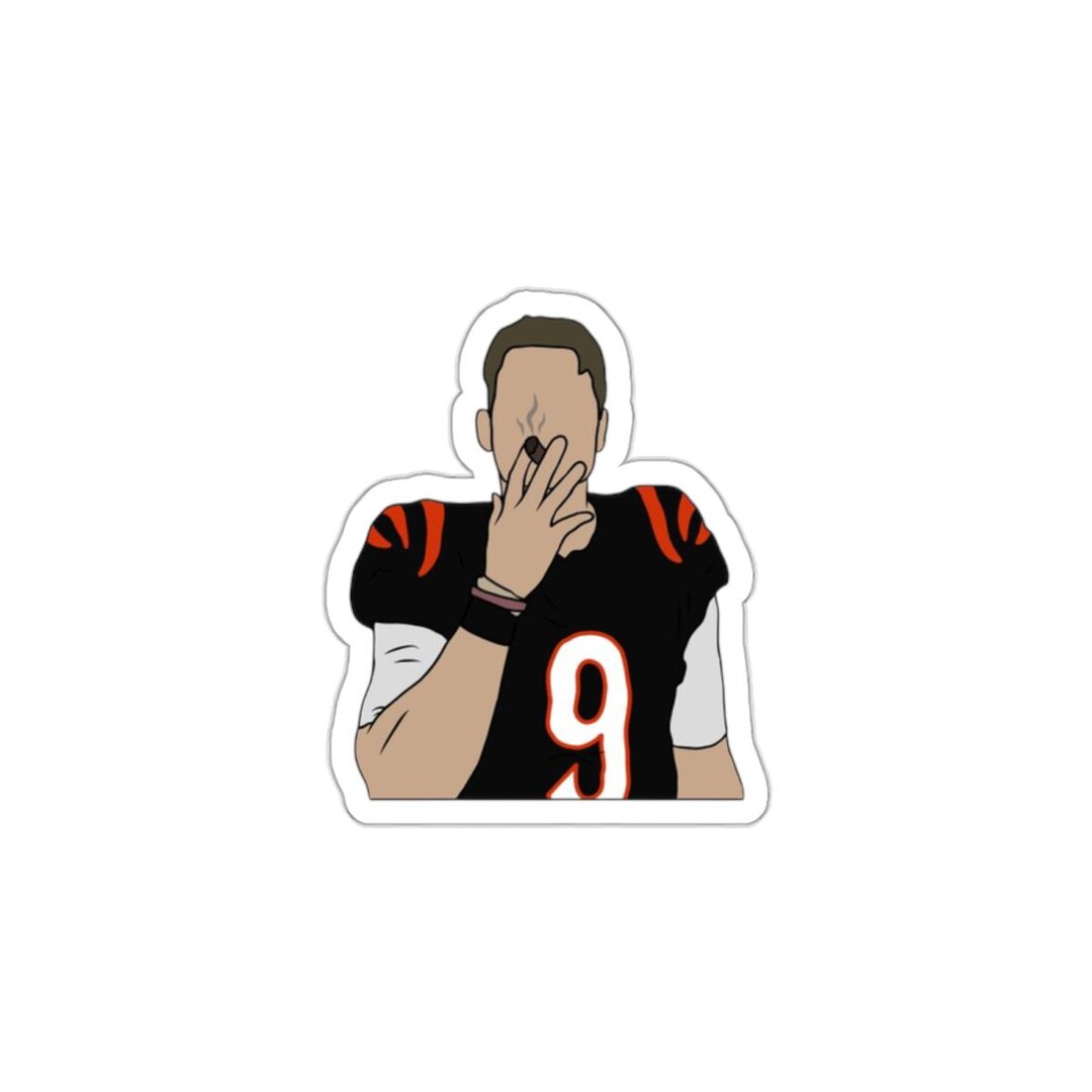 Joe Burrow Bengals 3x3 Sticker | Die-cut Vinyl Decal for Laptops, Water ...