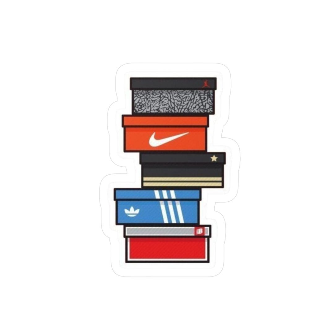 Sneaker Box Vinyl Decals Shoe Box Logo Stickers for Sneakerheads, Shoes ...