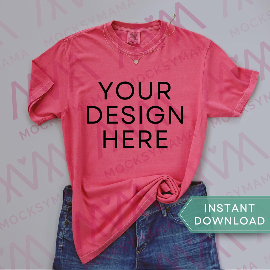 Watermelon Comfort Colors 1717 Mock, Tshirt Comfort Colors 1717 Shirt ...