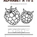 A to Z Coloring Fruits for Kids With Tracing Easy Download for Kids ...