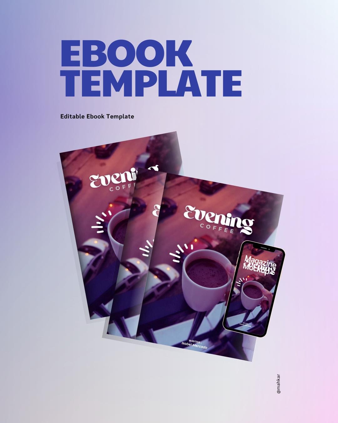 Editable Ebook Cover Template | Instant Download | Canva Template for ...