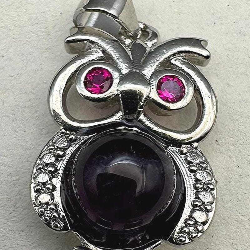 Amethyst Owl - Etsy