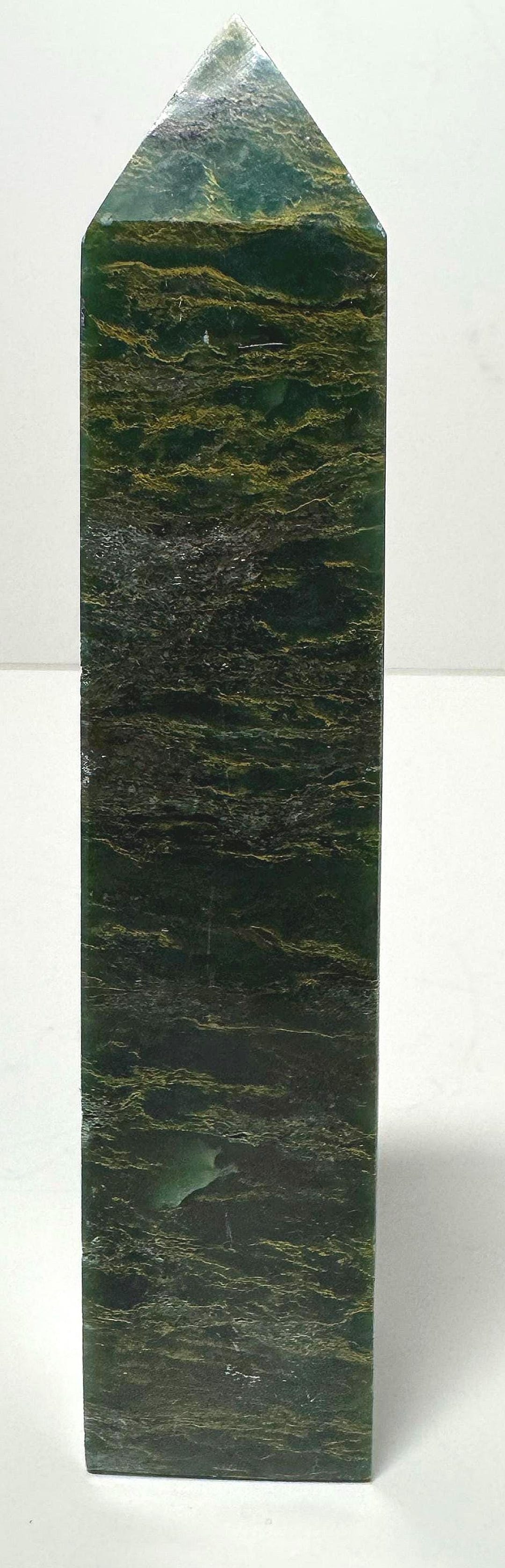 Emerald Crystal Tower, Natural Stone Obelisk (5.75 Inches) - Etsy