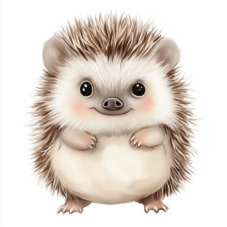 Woodland Animal Clip Art Bundle – Watercolor Baby Forest Animals – Cute ...