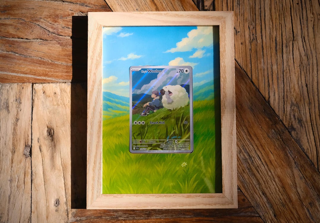Extended Art Hops Wooloo (card Included) Extended Art Frame Journey Together Pokemon - Etsy