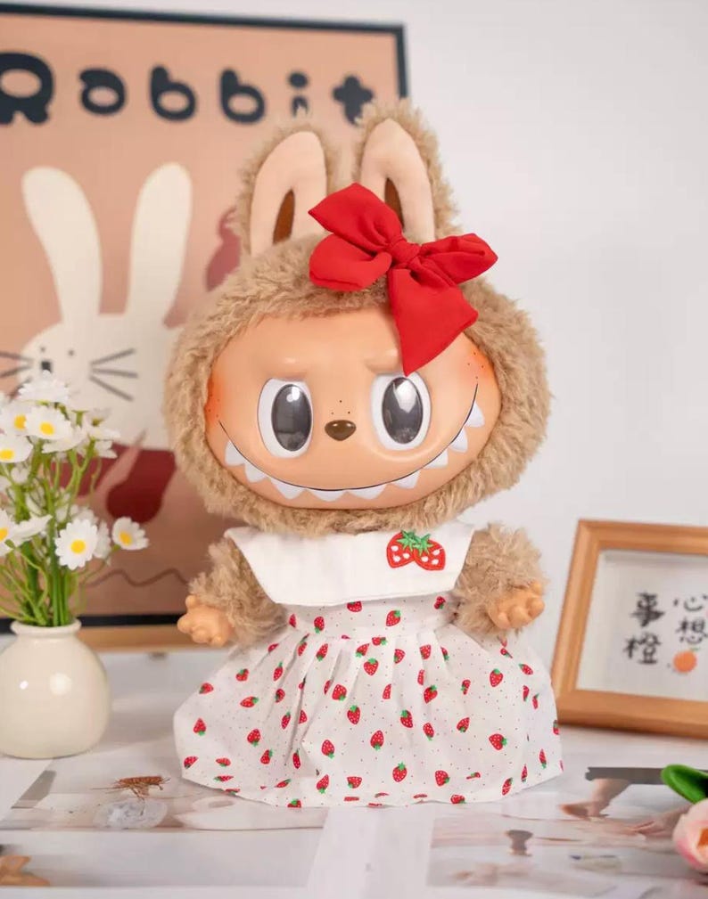 38cm Labubu Costume – Cute Outfit for Large Labubu Doll, Plush Toy ...