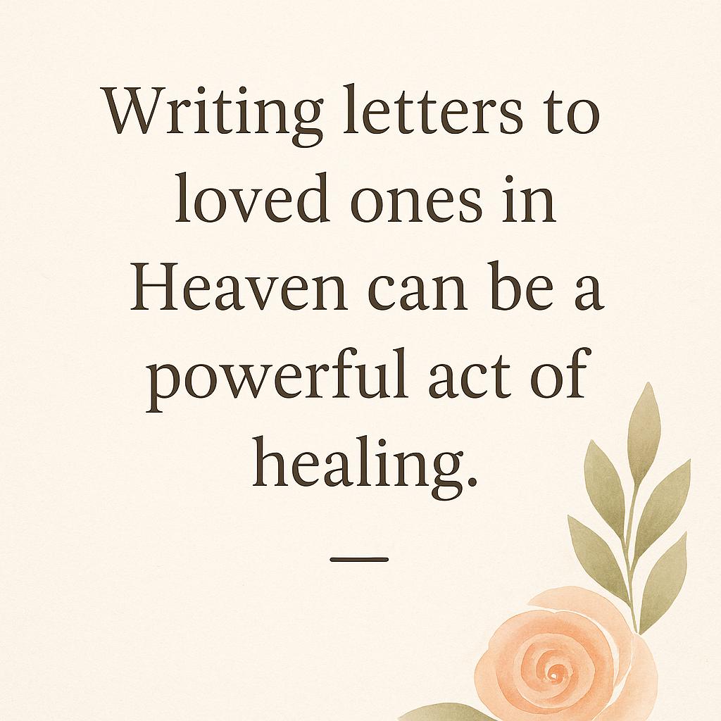Letters to Heaven Printable | Grief Letter Kit for Loved Ones in Heaven ...