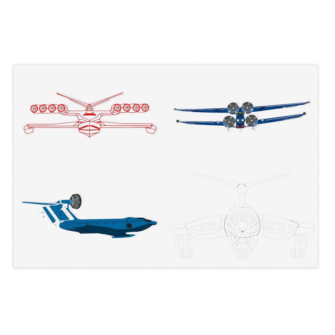 Aircraft Sticker Sheets, Cold War Plane Decals for Scrapbooking, Bullet ...