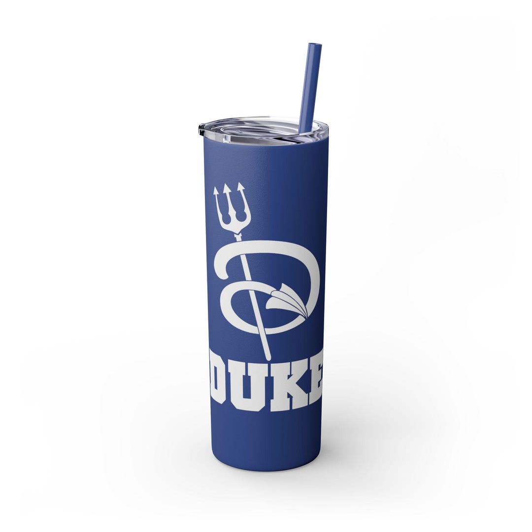 Duke University Skinny Tumbler, 20oz Blue Insulated Drink Cup, Sports ...
