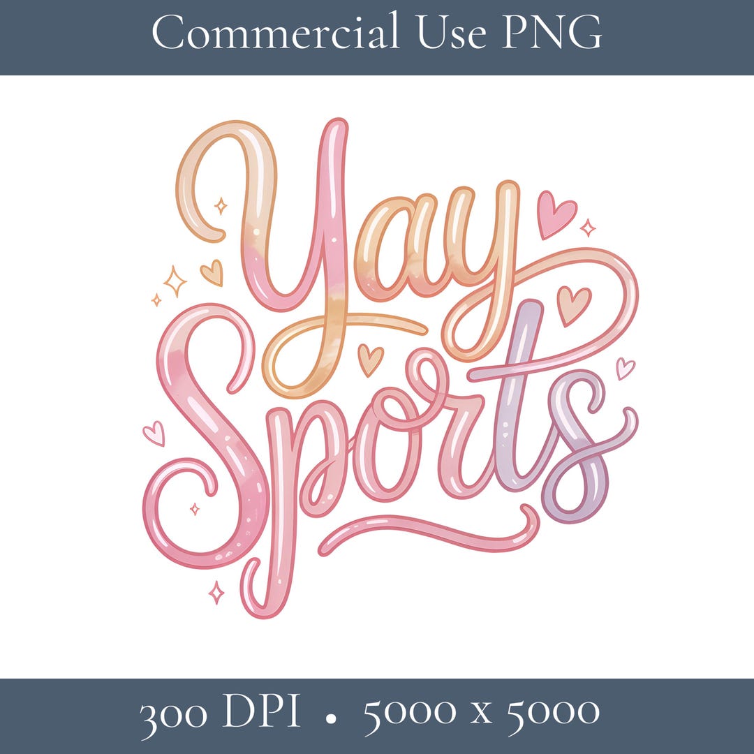 Yay Sports PNG, Funny Sarcastic Sports Quote, Pastel Game Day ...