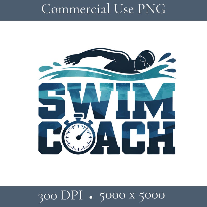 Swim Coach PNG, Swimming Coach Sublimation Design, Swim Team Shirt ...