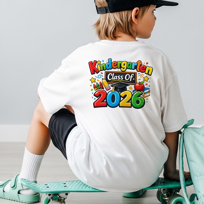 Kindergarten Class of 2026 PNG, Primary Graduation Sublimation Design ...