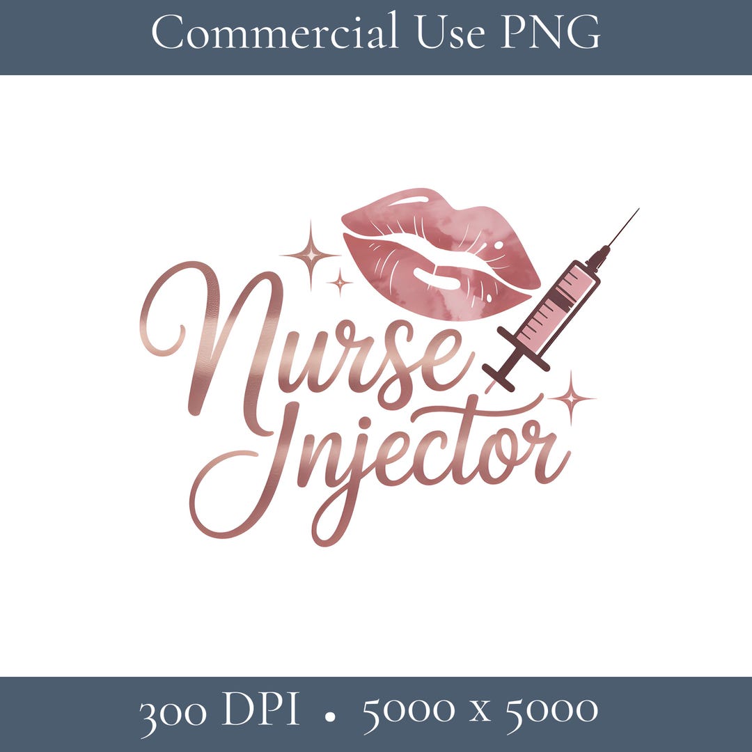 Nurse Injector PNG, Aesthetic Med Spa Sublimation Design, Beauty ...