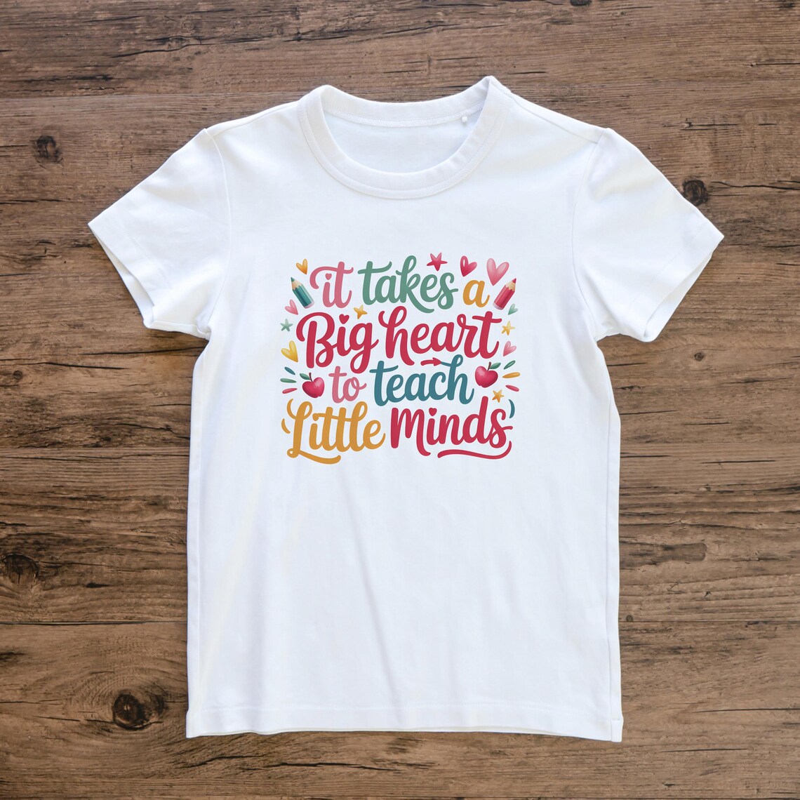 It Takes a Big Heart to Teach Little Minds PNG, Teacher Appreciation ...