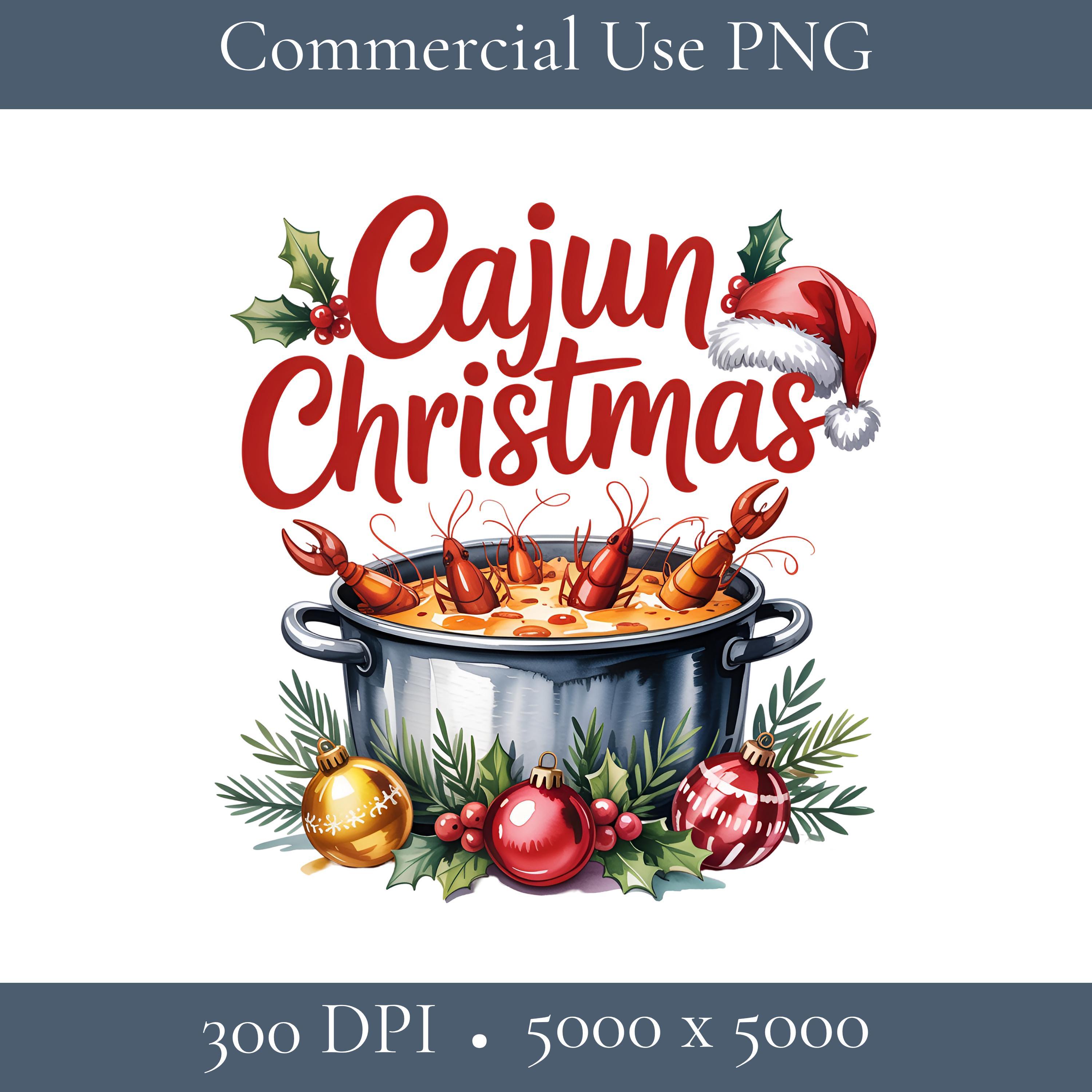 Cajun Christmas Clip Art, Cajun Christmas PNG, Southern Holiday ...