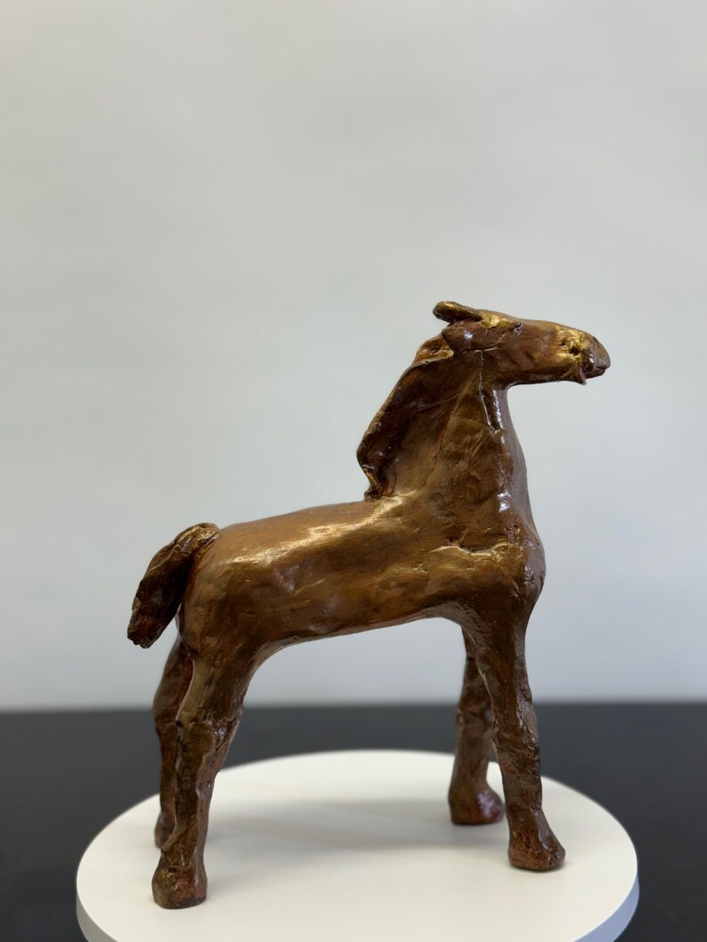 The Red Hare Horse Sculpture| Bronze Effect Figurine Sculpture | Animal ...