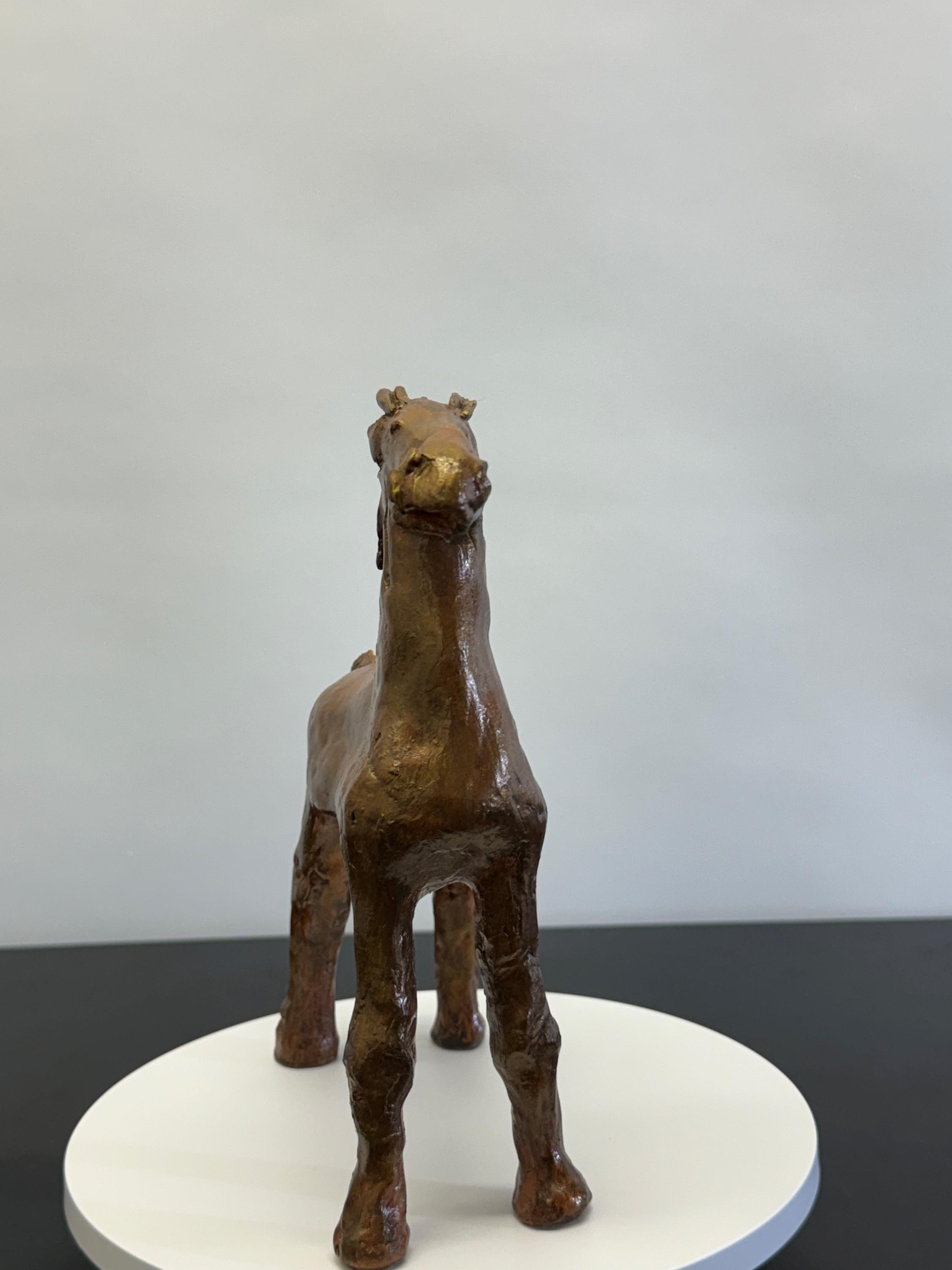 The Red Hare Horse Sculpture| Bronze Effect Figurine Sculpture | Animal ...