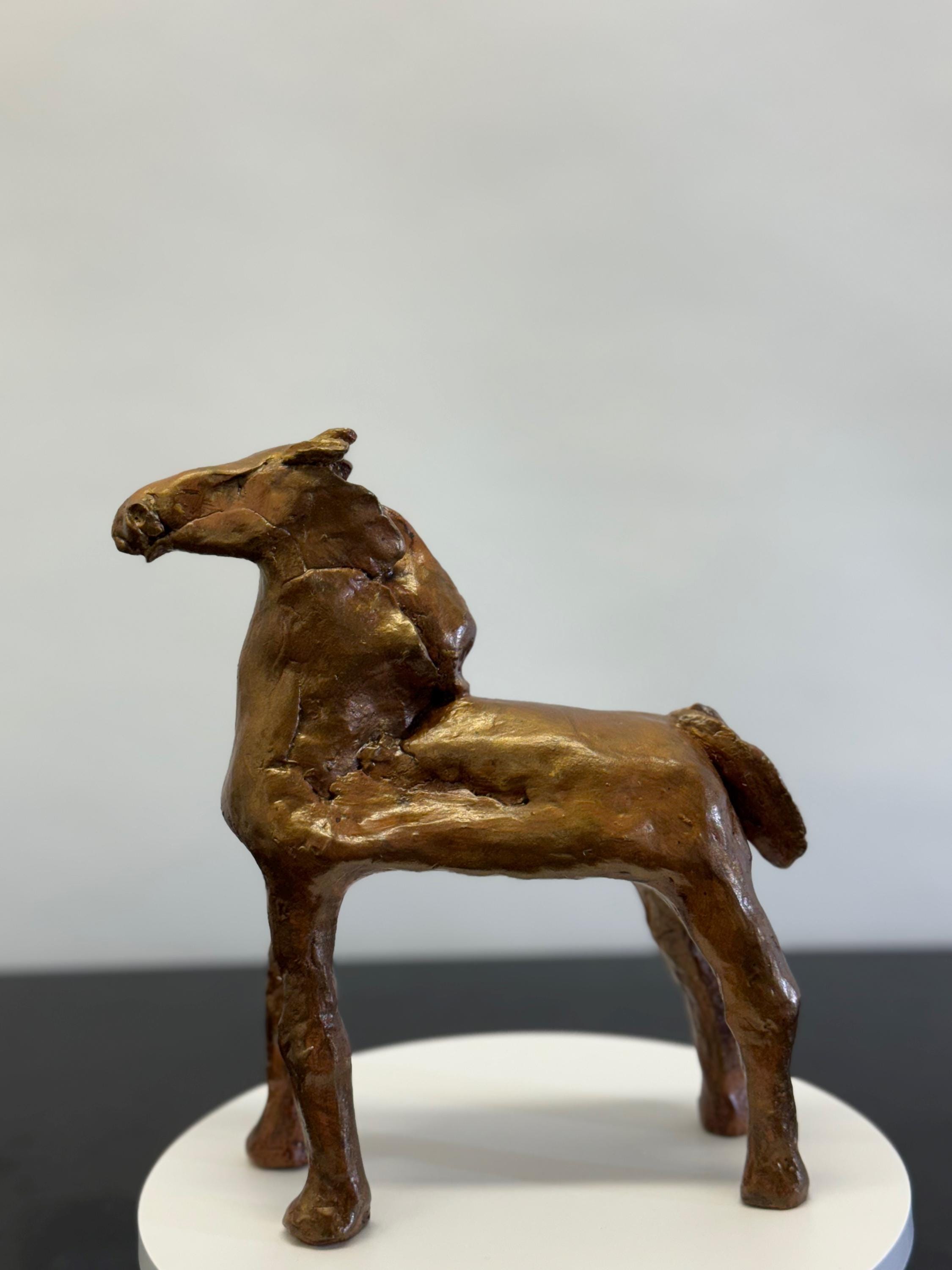 The Red Hare Horse Sculpture| Bronze Effect Figurine Sculpture | Animal ...
