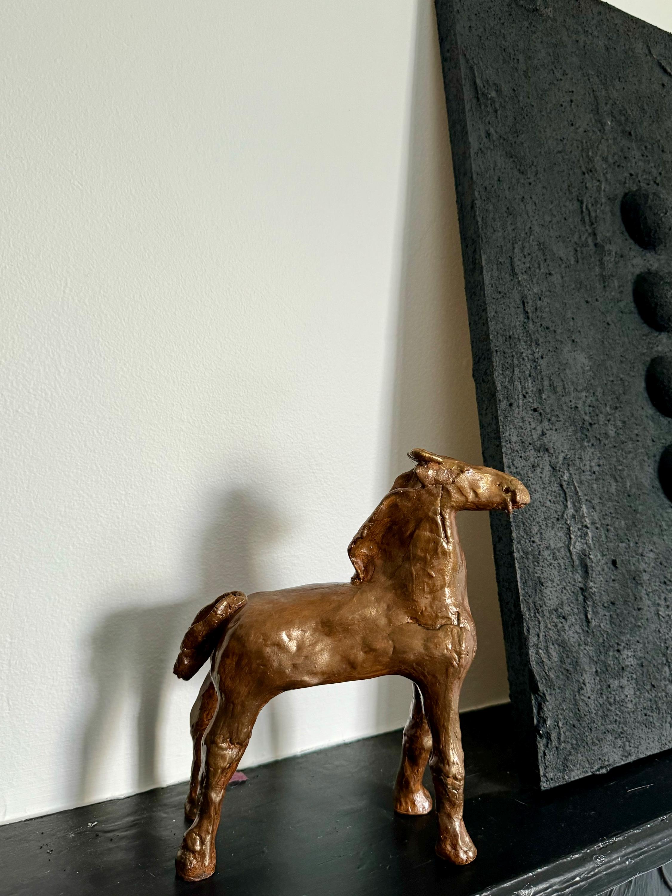 The Red Hare Horse Sculpture| Bronze Effect Figurine Sculpture | Animal ...