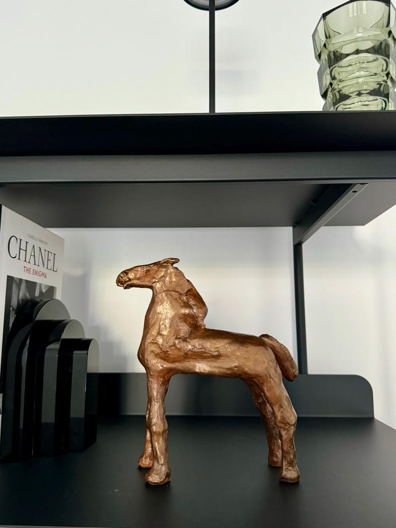 The Red Hare Horse Sculpture| Bronze Effect Figurine Sculpture | Animal ...
