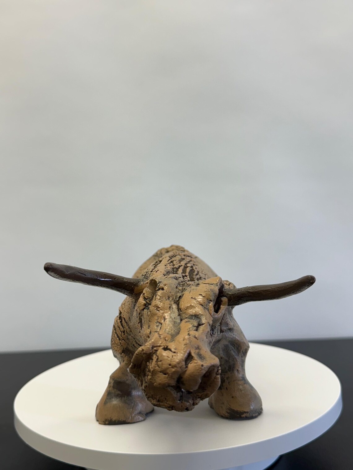 Bull Sculpture | Handmade Marble Effect Animal Figurine Sculpture| Home ...