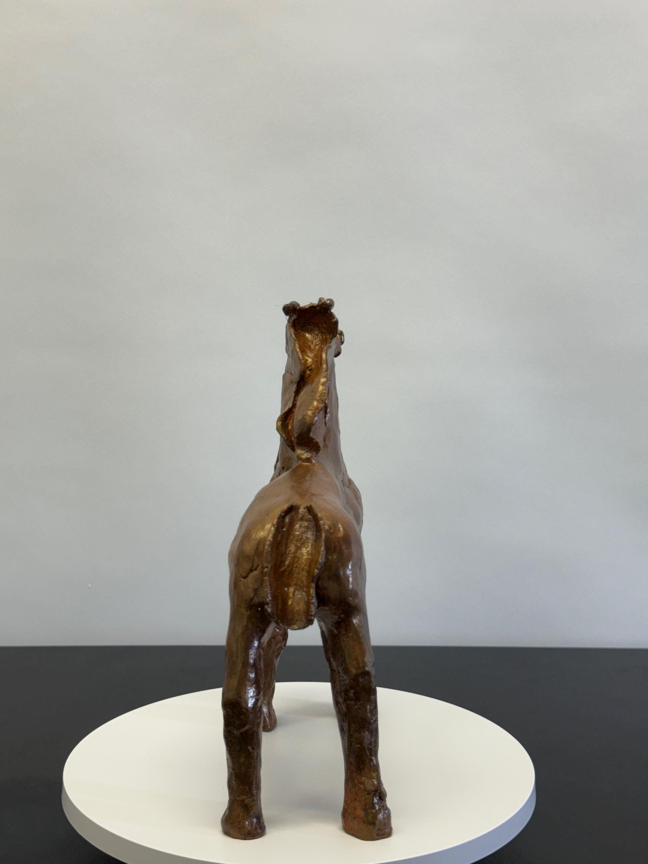 The Red Hare Horse Sculpture| Bronze Effect Figurine Sculpture | Animal ...