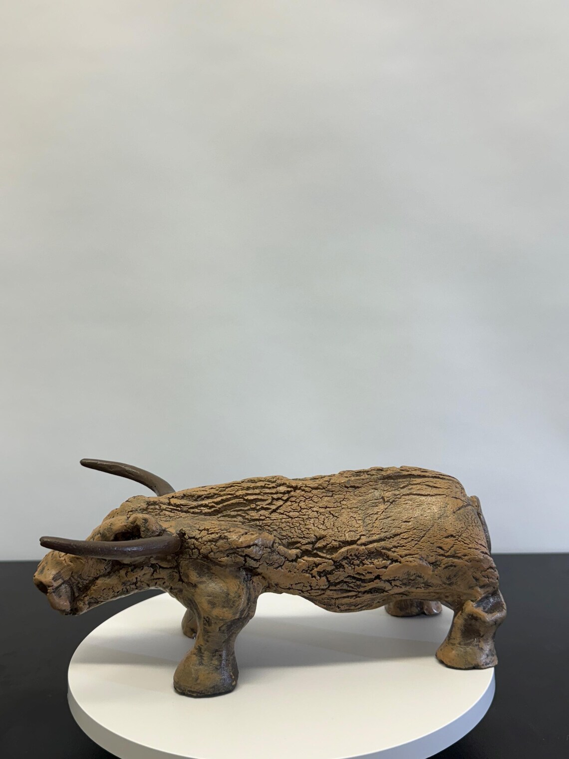 Bull Sculpture | Handmade Marble Effect Animal Figurine Sculpture| Home ...