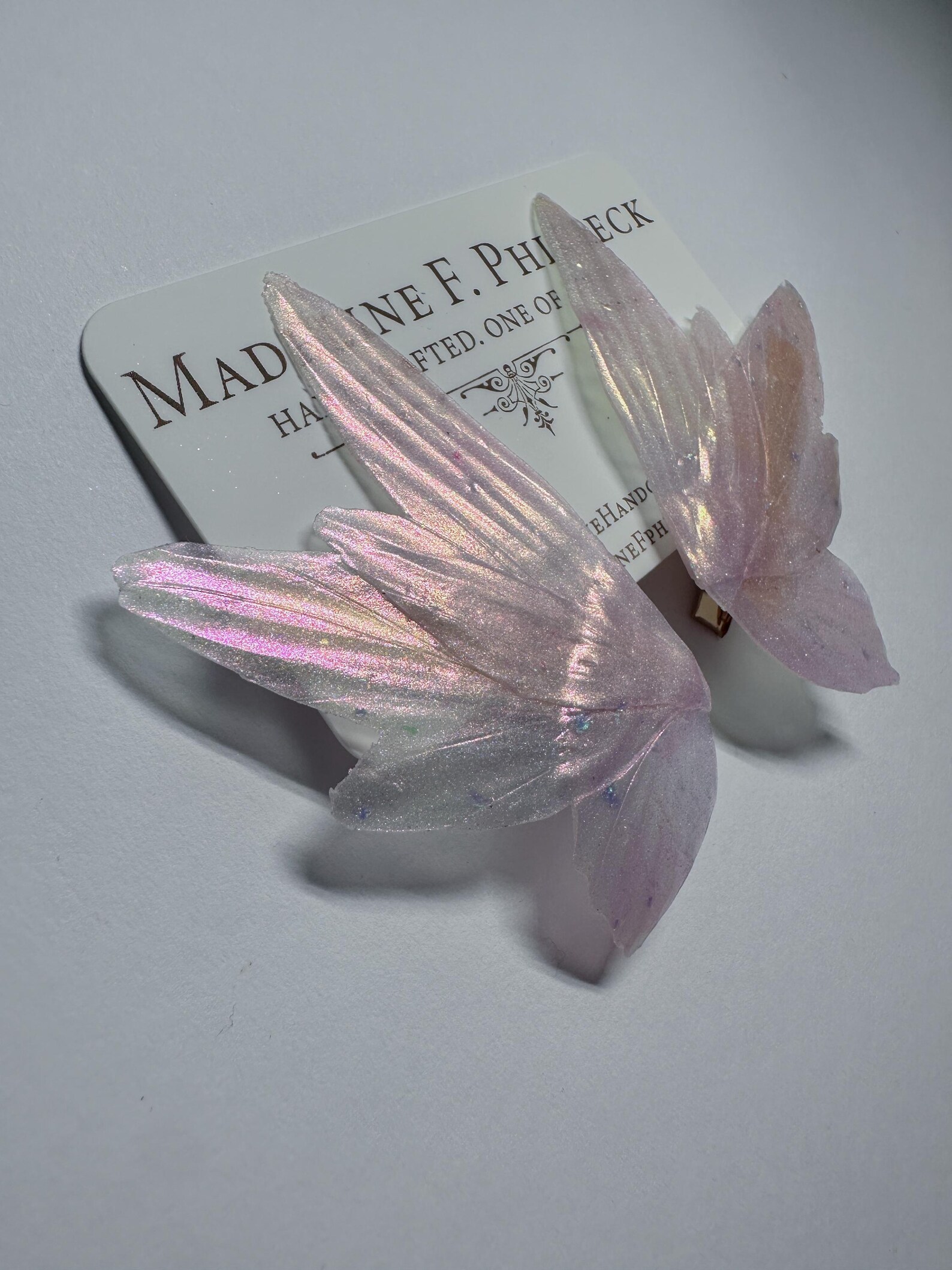 Fairy Wing Hair Clips- Translucent Orchid Shift - Etsy