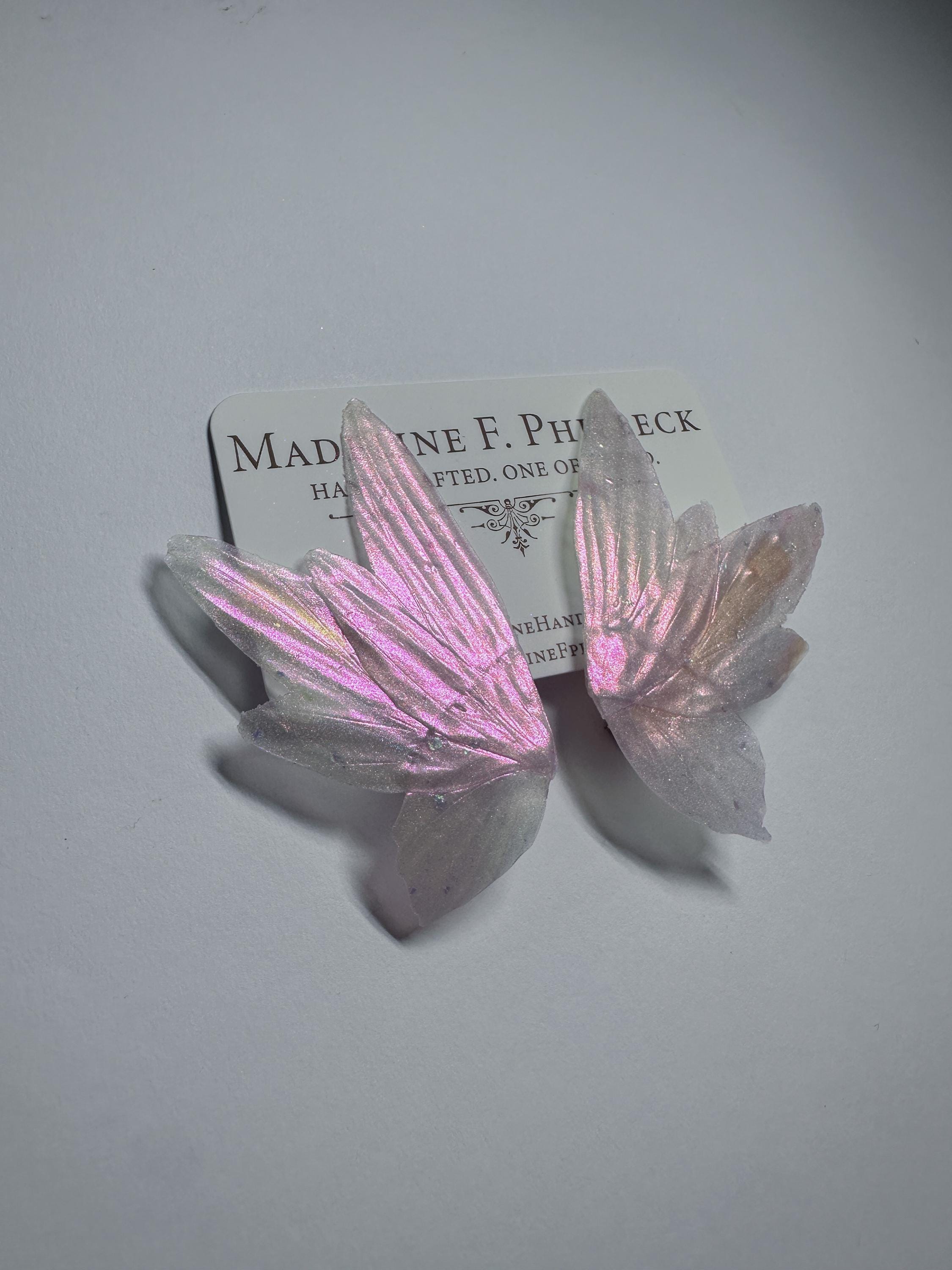 Fairy Wing Hair Clips- Translucent Orchid Shift - Etsy