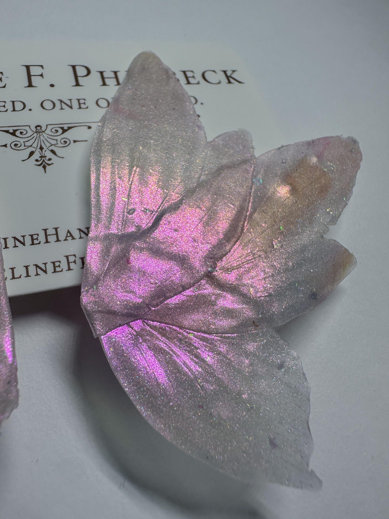 Fairy Wing Hair Clips- Translucent Orchid Shift - Etsy