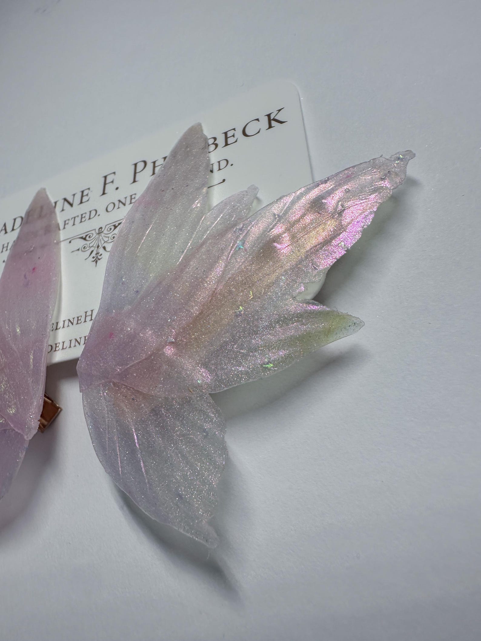 Fairy Wing Hair Clips- Translucent Orchid Shift - Etsy