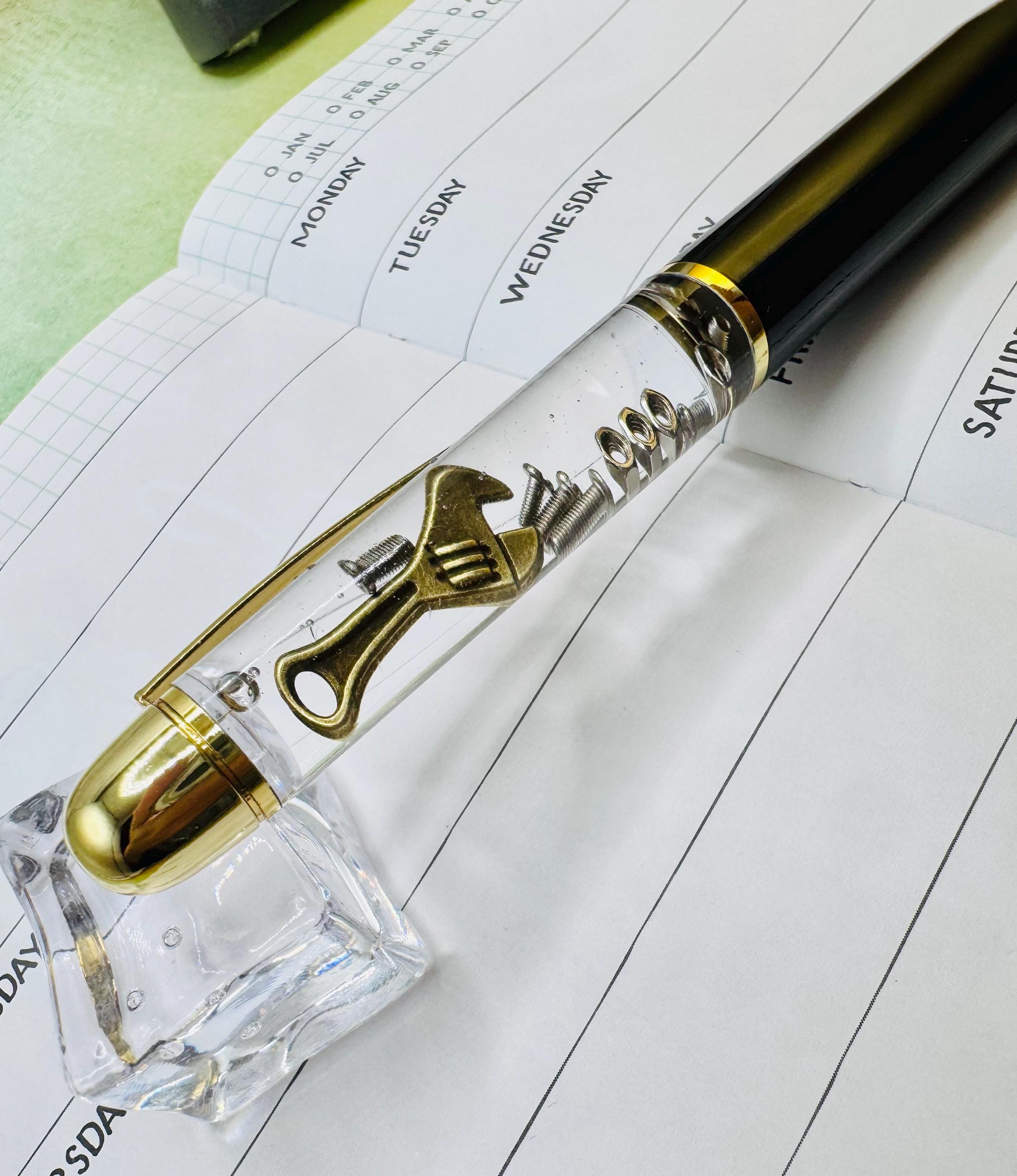 Mechanic Float Pen: Wrench, Nuts & Bolts - Gift for Him - Etsy
