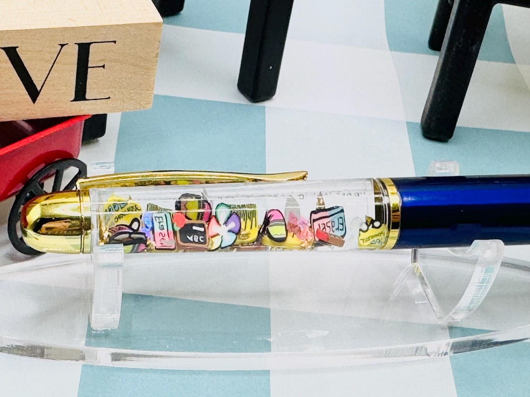 Teacher Gift Float Pen | Custom Retractable Pen - Etsy