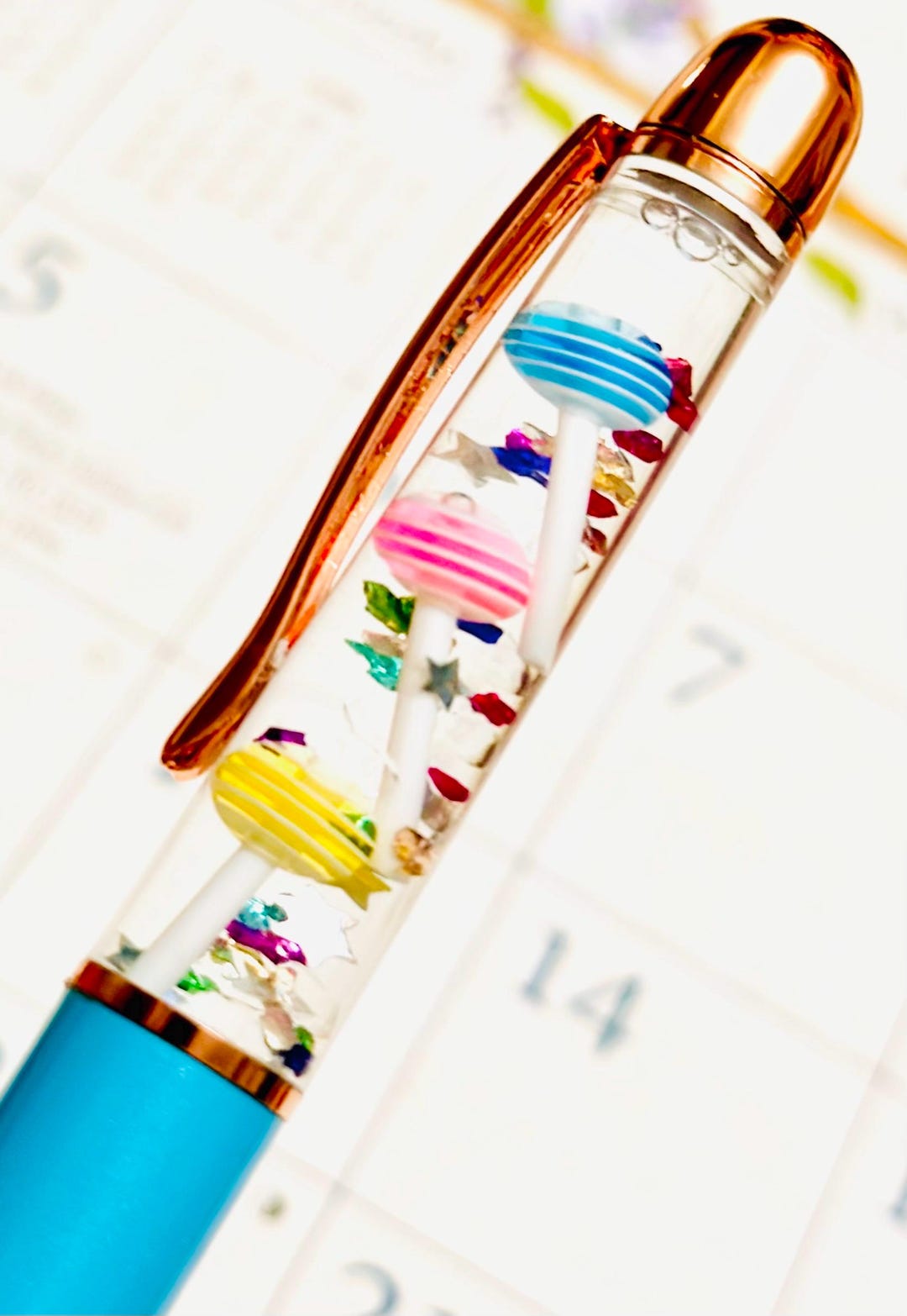 Lollipop Float Pen/candy/sweets - Etsy