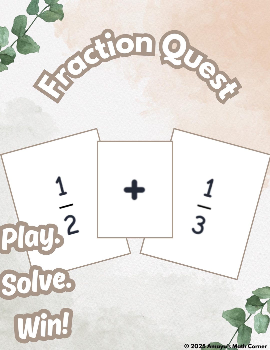 Fraction Quest: Adding and Subtracting Fractions Game (unlike ...