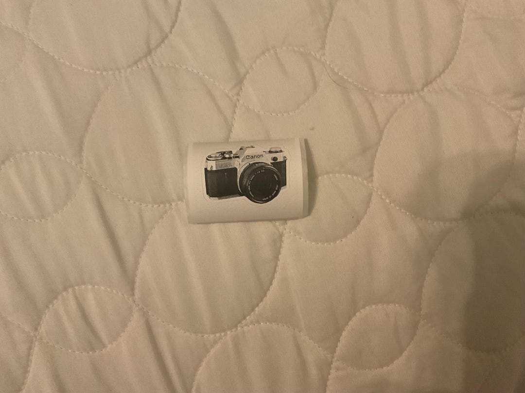 Vintage Black and White Camera Sticker Able to Be Cut Out - Etsy