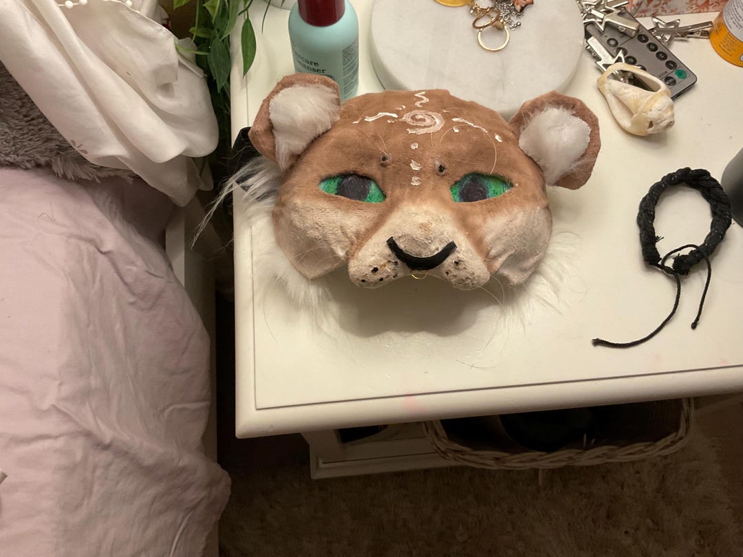 Cheap Therian Otter Mask, Lined With Fleece, Has Whiskers - Etsy