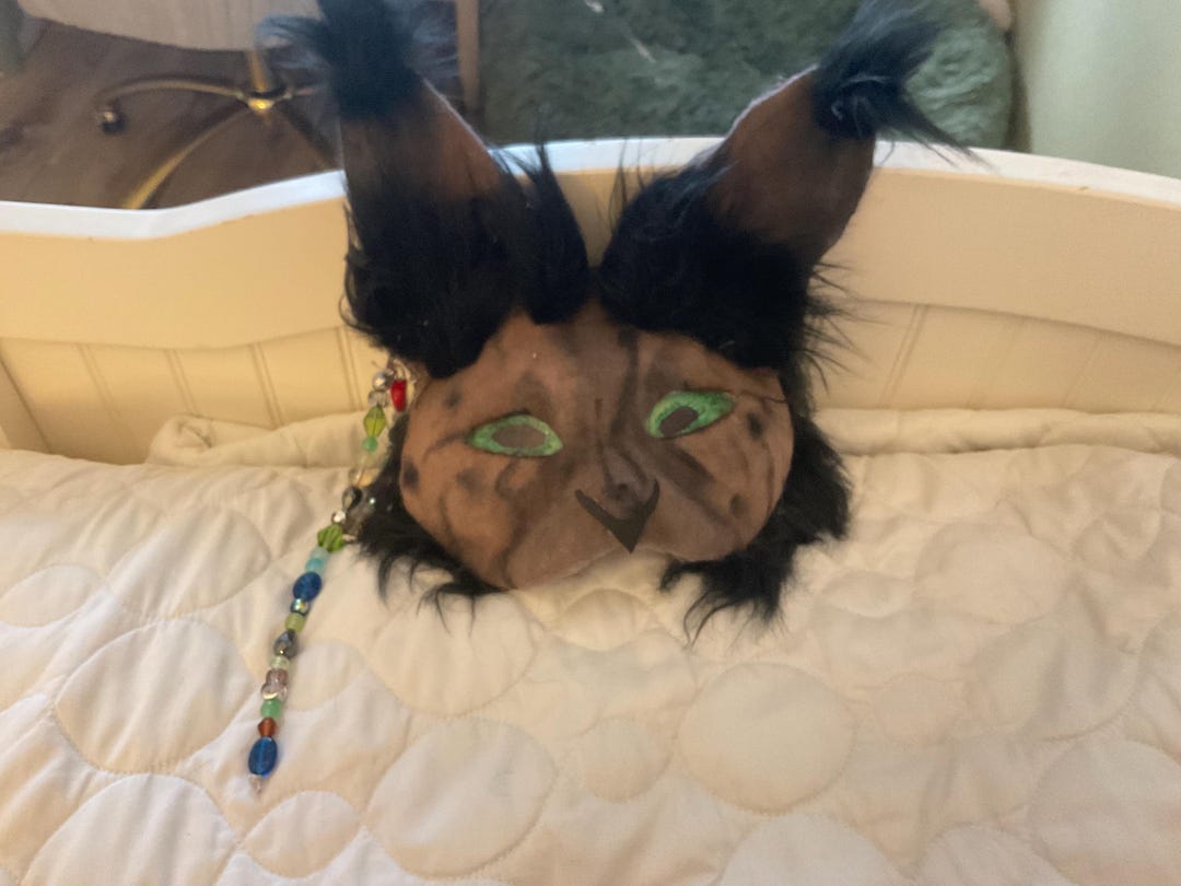 Cheep Therian Brown Cat , Lined With Felt, Pre-made Hang Able - Etsy