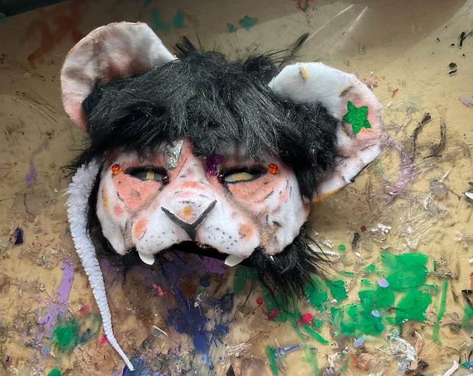 Cheep Therian Cat Tiger Mix , Lined With Felt, Pre-made - Etsy