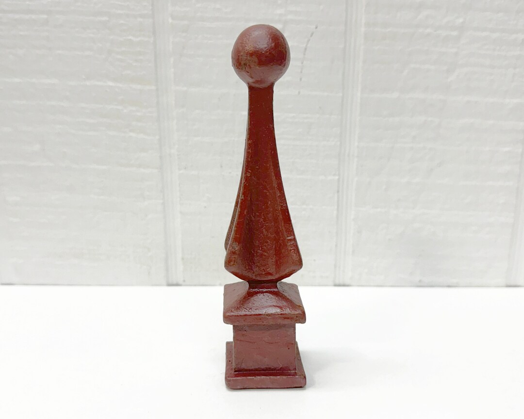 Vintage Cast Iron Finial - Architectural Salvage Steeple Finial 5 3/4 ...