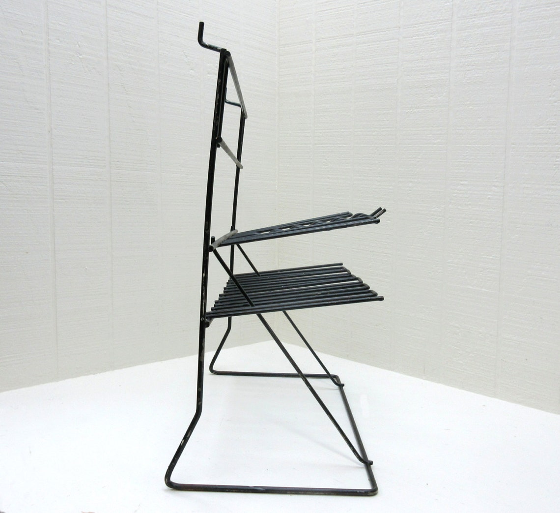 Vintage Metal Display Rack Peg Board Display Rack - Etsy