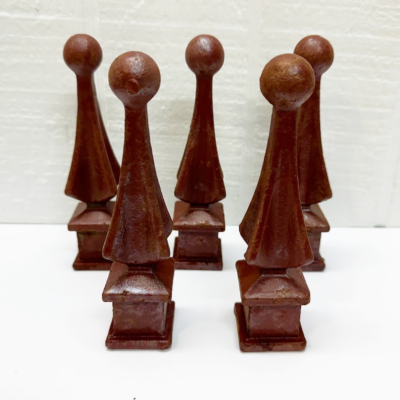 Vintage Cast Iron Finial - Architectural Salvage Steeple Finial 5 3/4 ...