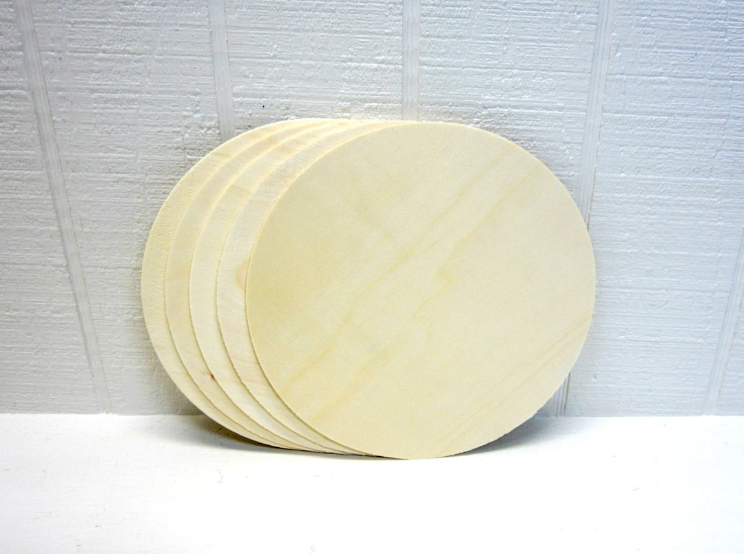 Wooden Circles 8 Inch Unfinished for Signs and Craft Projects Lot of 5 ...