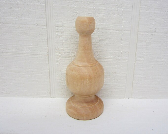 Small Wooden Finial Set of 4 - Etsy