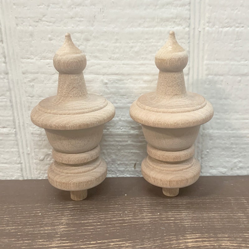 Wooden Finials - Etsy