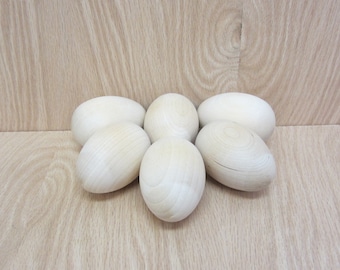 10pcs Wood Egg Beads,oval Natural Wood Egg Inding,small Wooden Pigeon Egg Shaped Accessories ...